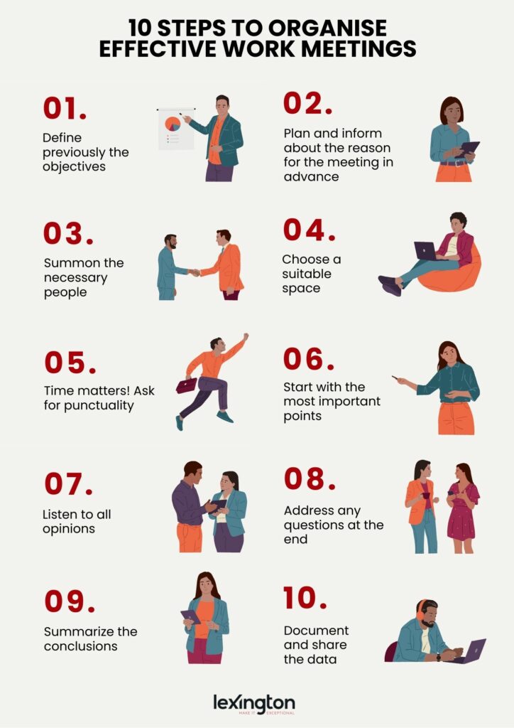 10 tips to organise effective work meetings